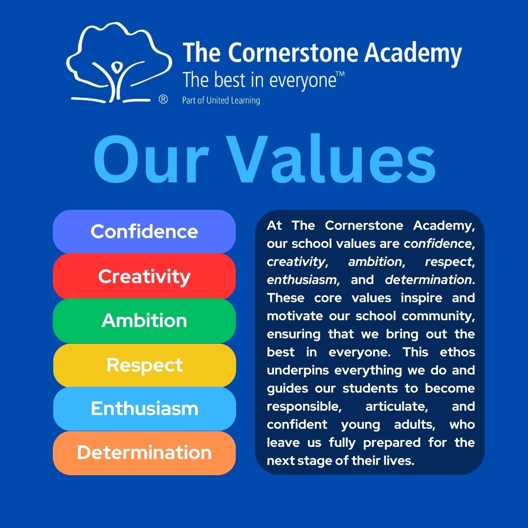 Ethos and Values | About Us | The Cornerstone Academy